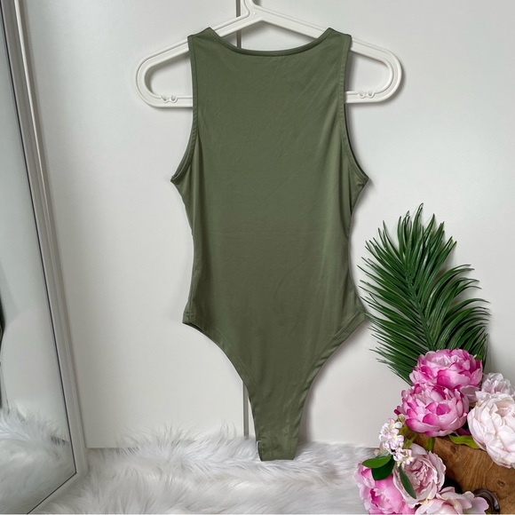 Tops | Basic Green Bodysuit | Poshmark